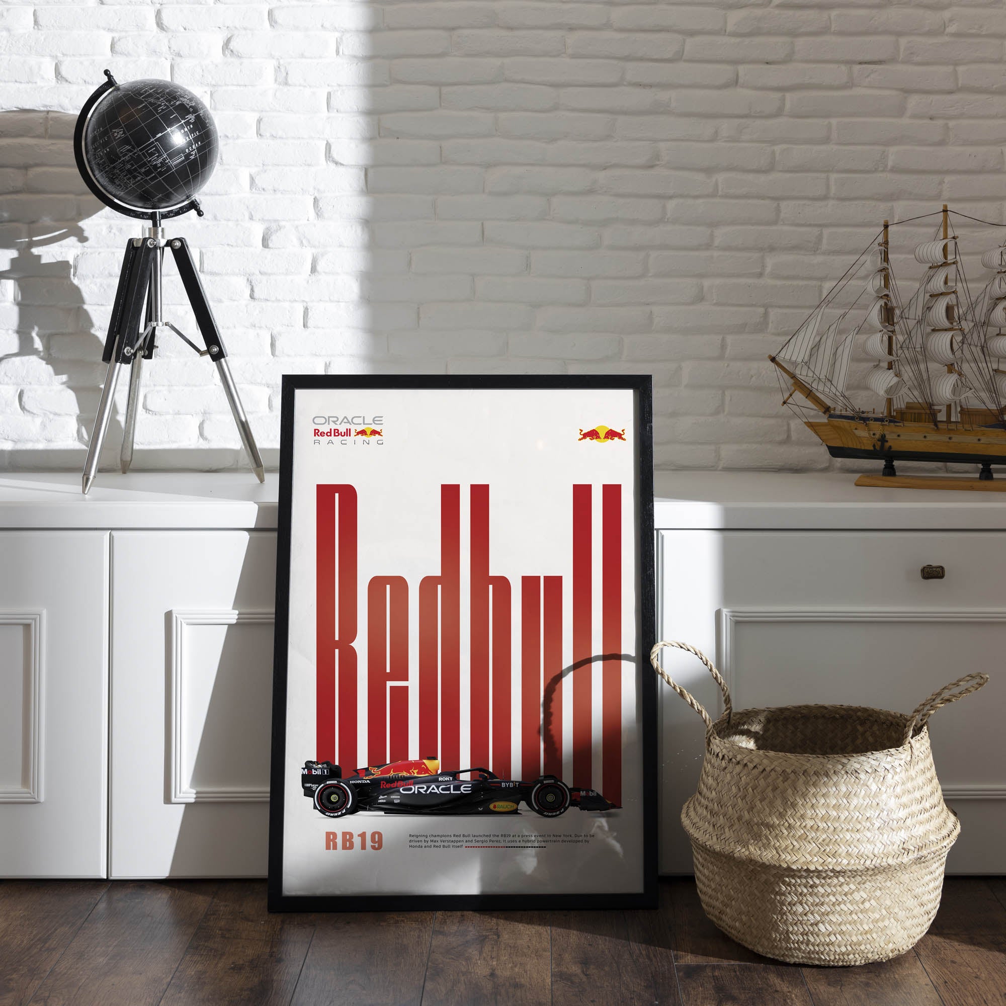 F1 | F1 REDBULL RB19 TYPE-1 Framed Poster(Wall Art) – Lamron.co