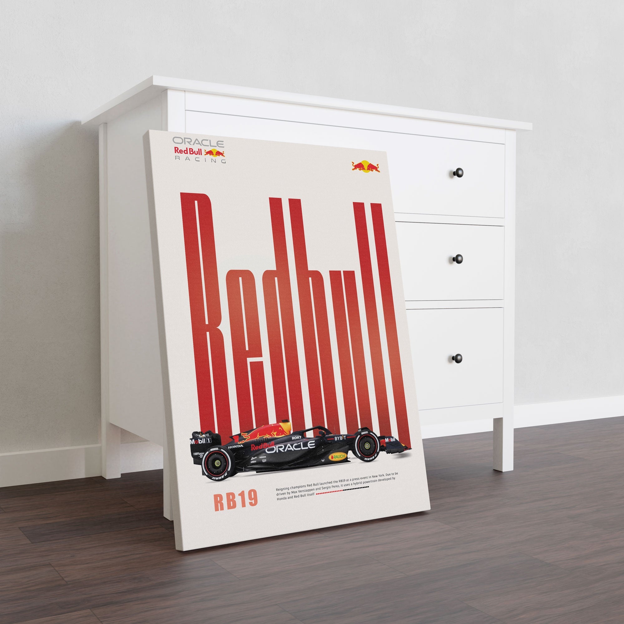 F1 | F1 REDBULL RB19 TYPE-1 Framed Poster(Wall Art) – Lamron.co