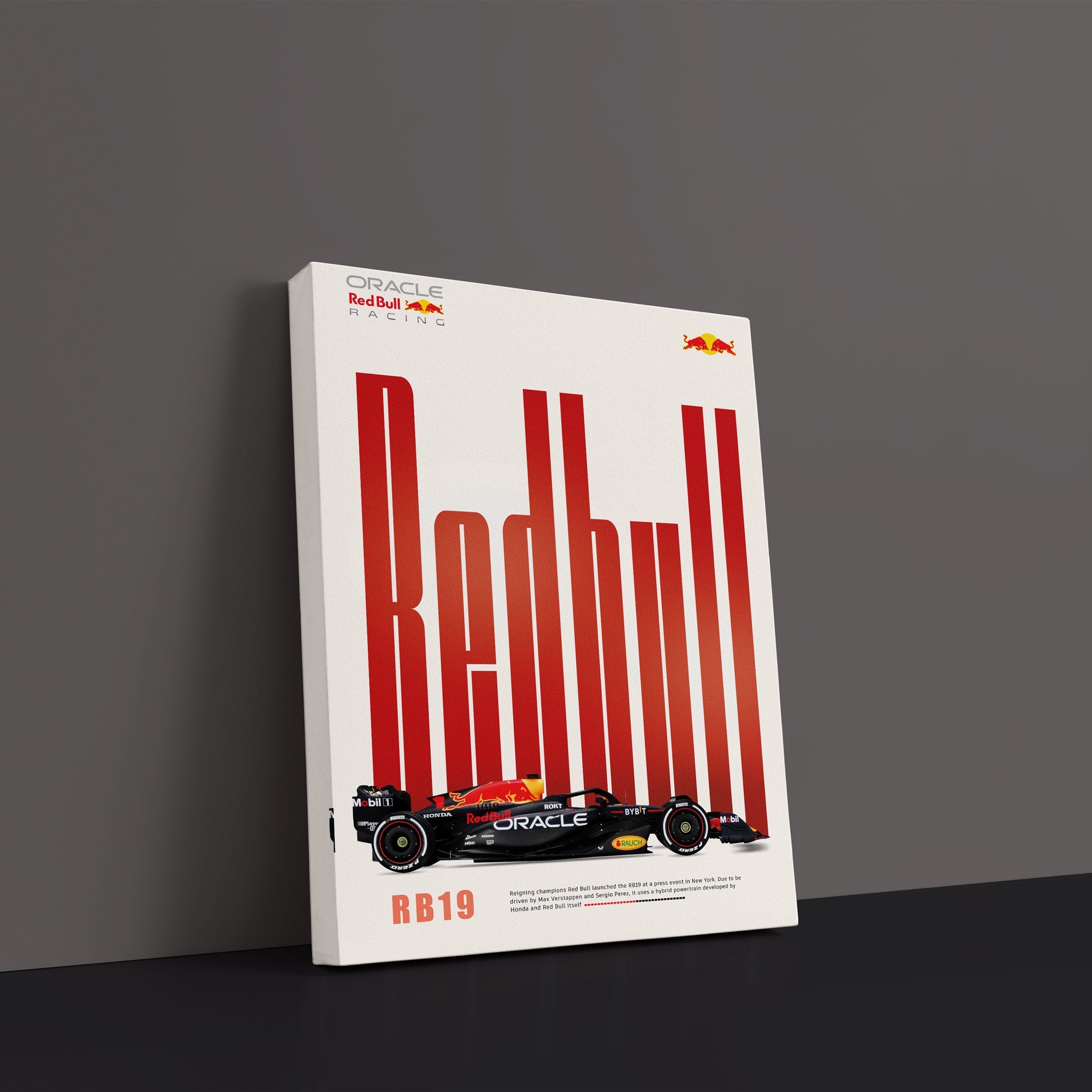 F1 | F1 REDBULL RB19 TYPE-1 Framed Poster(Wall Art) – Lamron.co