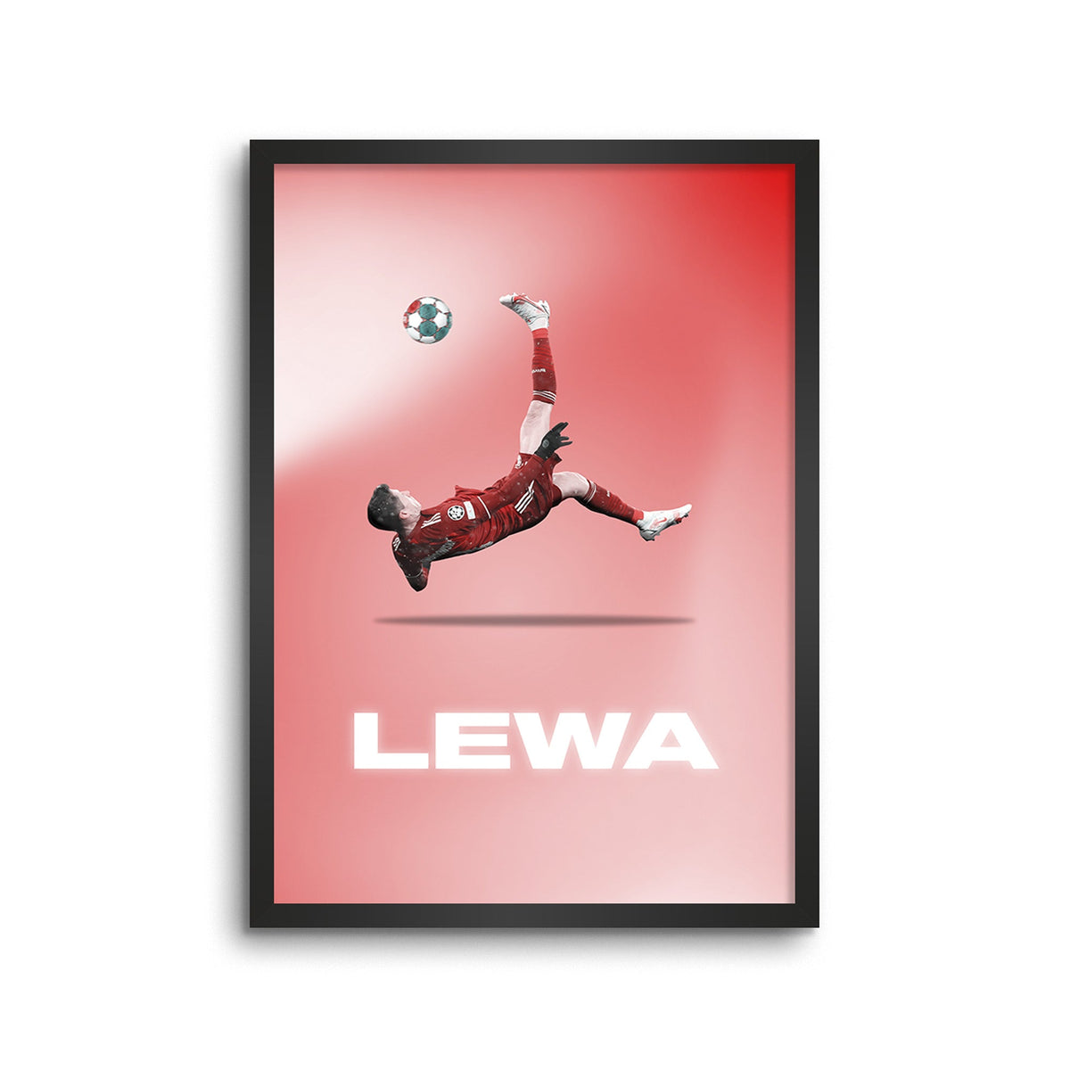 Football | Robert Lewandowski Bicycle kick Framed Poster(Wall Art ...