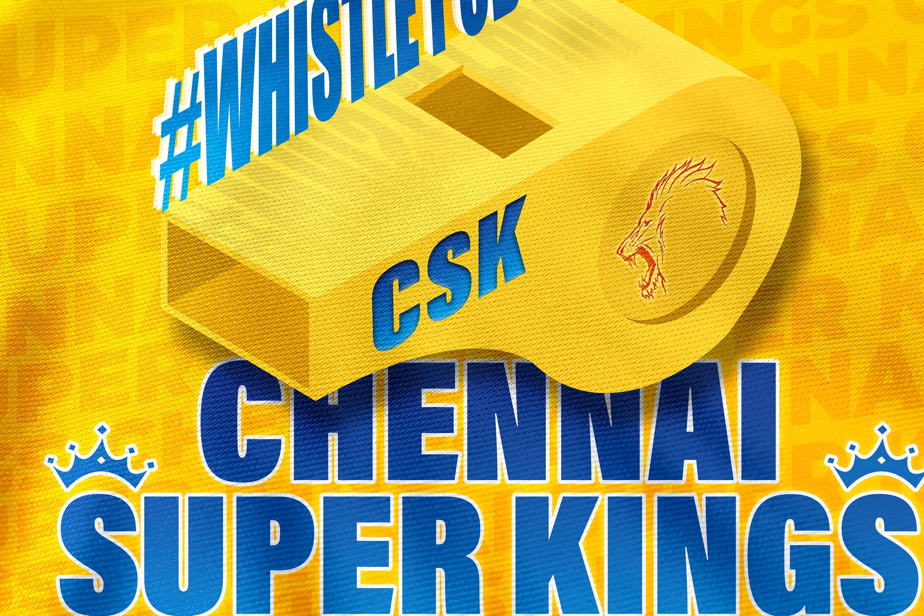 Cricket Flag | Whistle Podu CSK Whistle Flag – Lamron.co