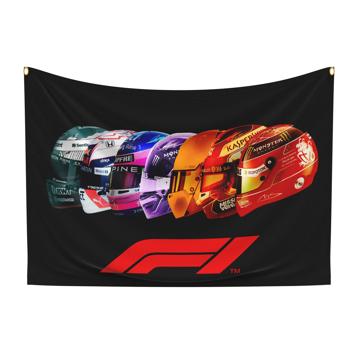 F1 Flag | F1 Champions Helmet Collection 2022 Flag – Lamron.co