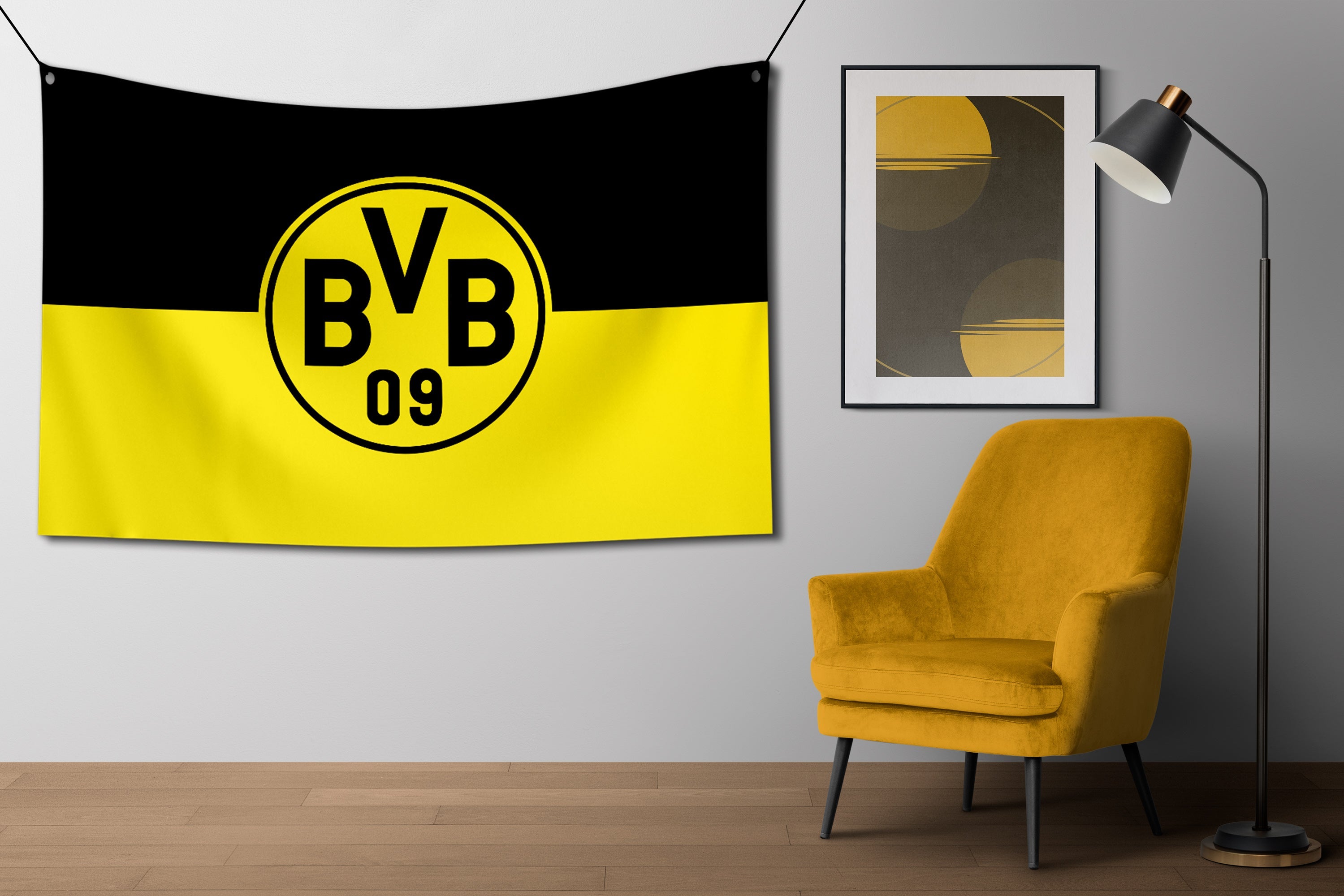 Football Flag | Borussia Dortmund Football Club HQ Flag – Lamron.co