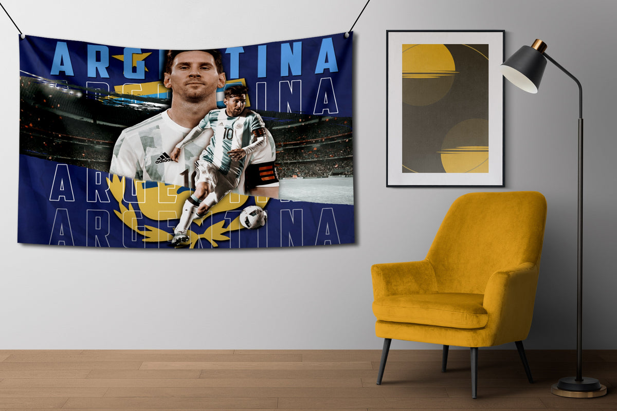 Football Flag | Bring The World Cup Home for Lionel Messi Flag – Lamron.co
