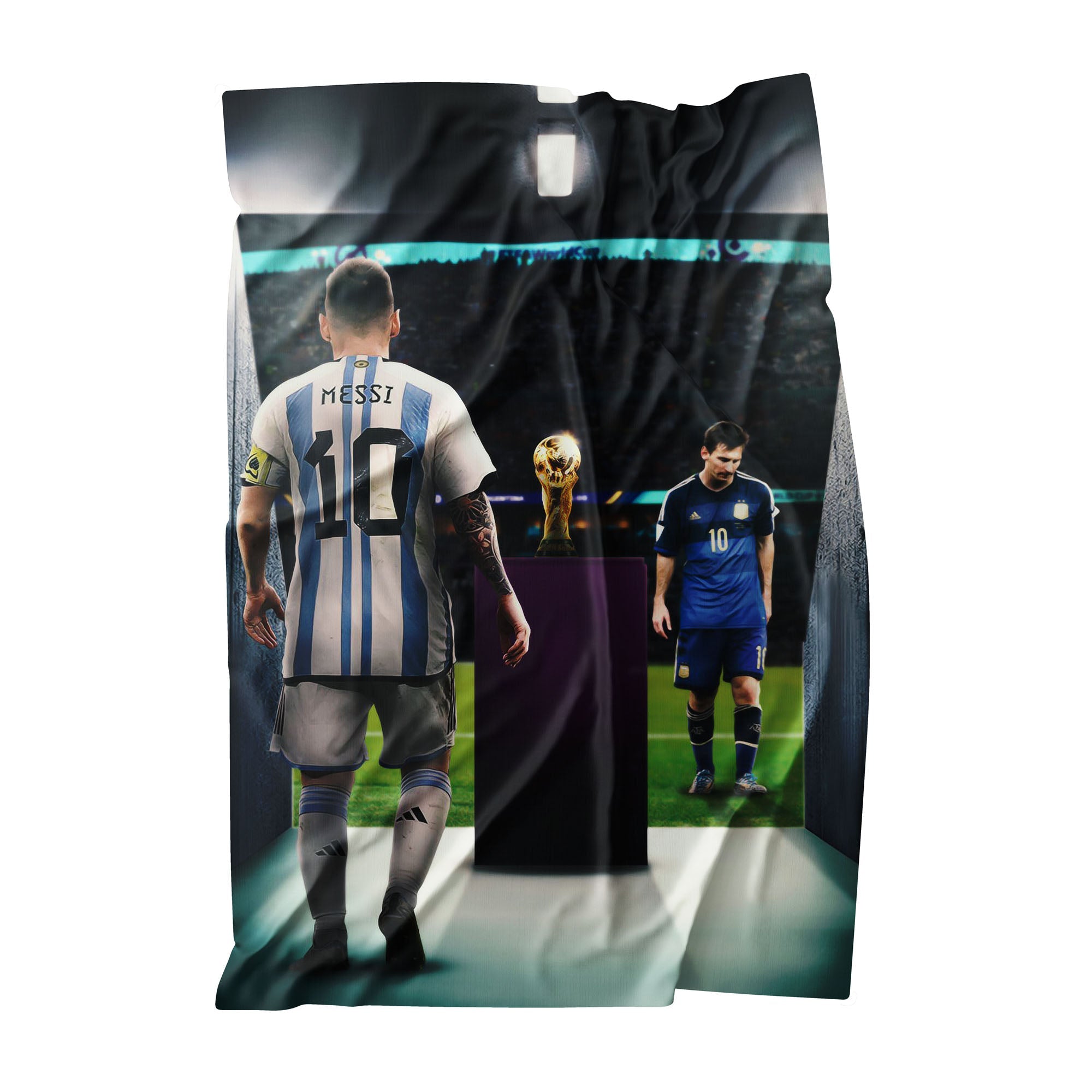 Football Flag | Messi Football World Cup Final Illustration Flag ...