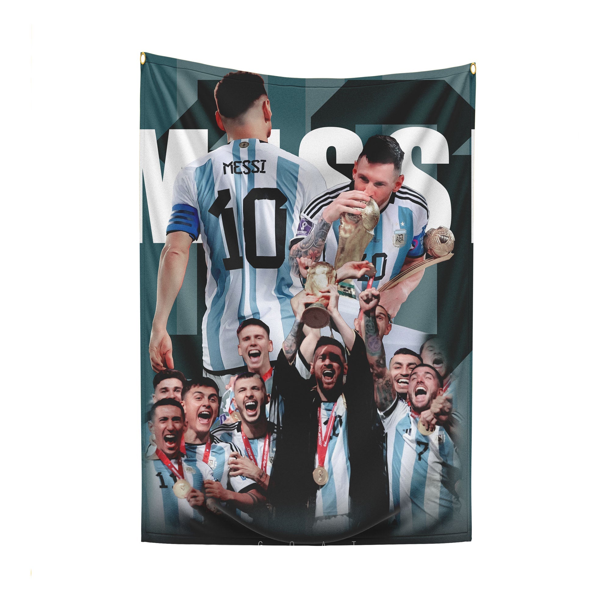 Football Flag | Messi World Cup GOAT Flag – Lamron.co