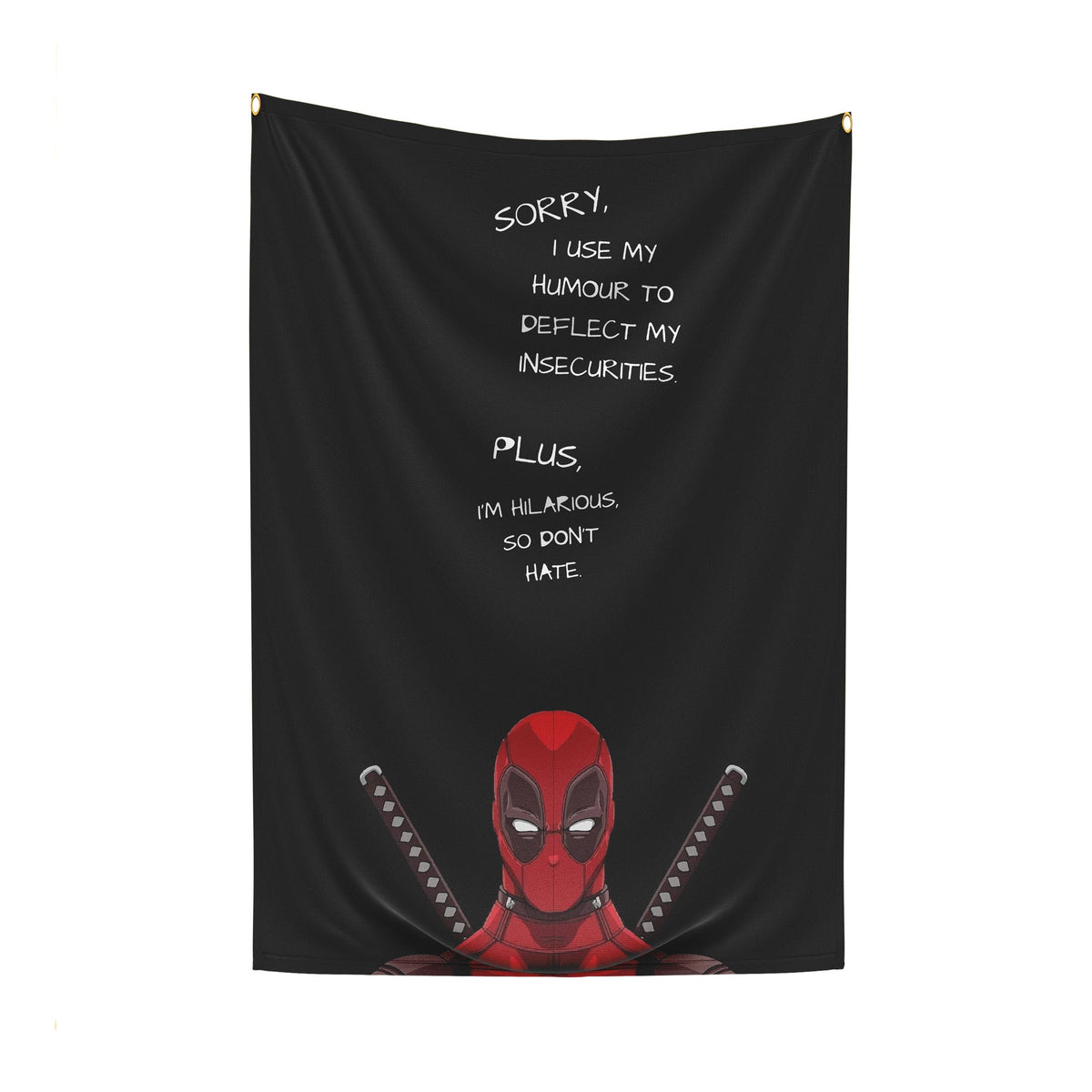Marvel Flag | Deadpool Is Hilarious Flag – Lamron.co