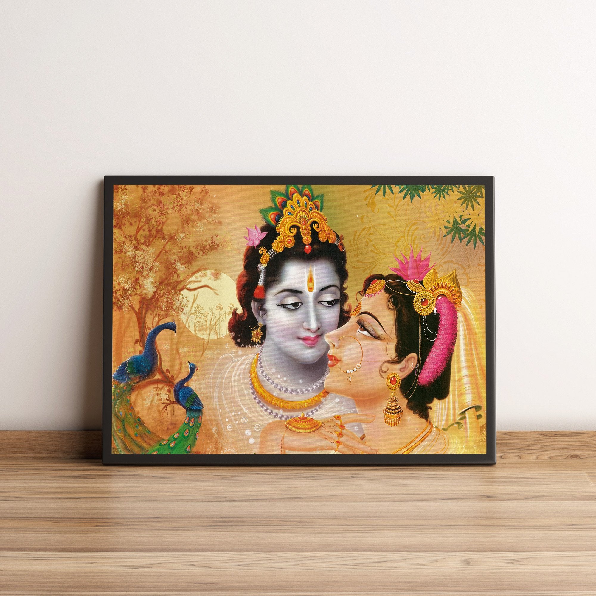 God | Radha Krishna Poster Framed Poster(Wall Art) – Lamron.co