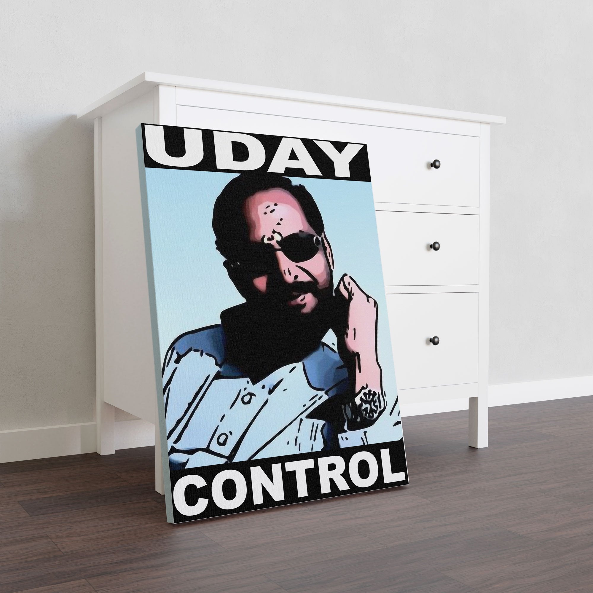 Meme | Control Uday Control Framed Poster(Wall Art) – Lamron.co