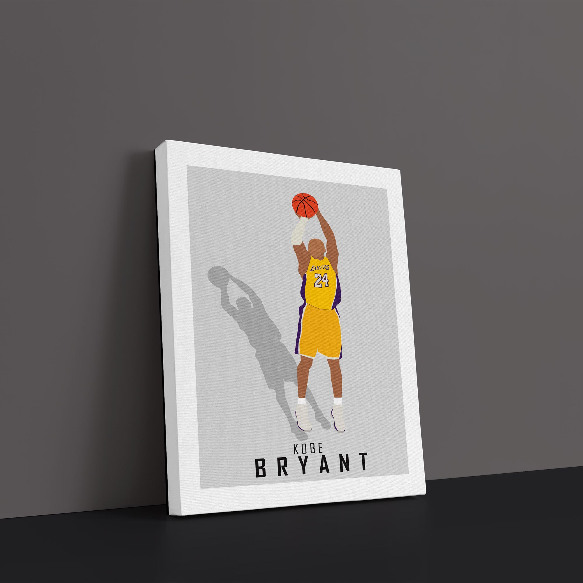 NBA | Kobe Bryant Abstract Art Framed Poster(Wall Art) – Lamron.co