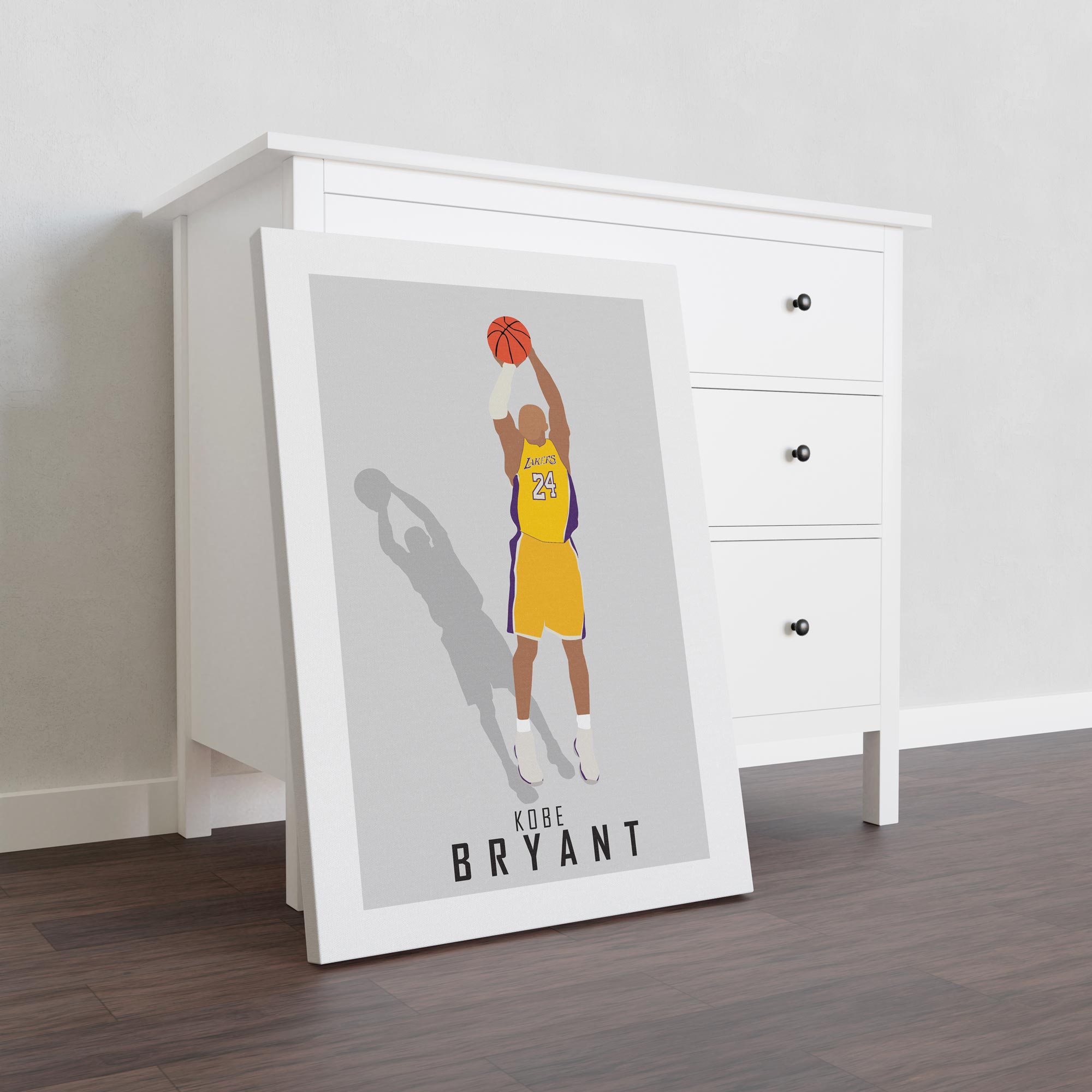 NBA | Kobe Bryant Abstract Art Framed Poster(Wall Art) – Lamron.co