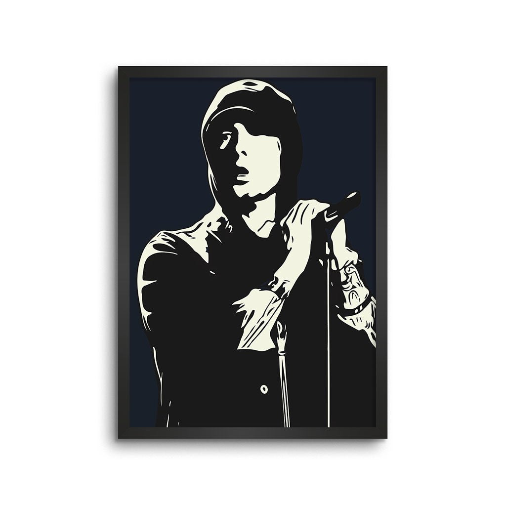 Rapper | Eminem Abstract Art Framed Poster(Wall Art) – Lamron.co